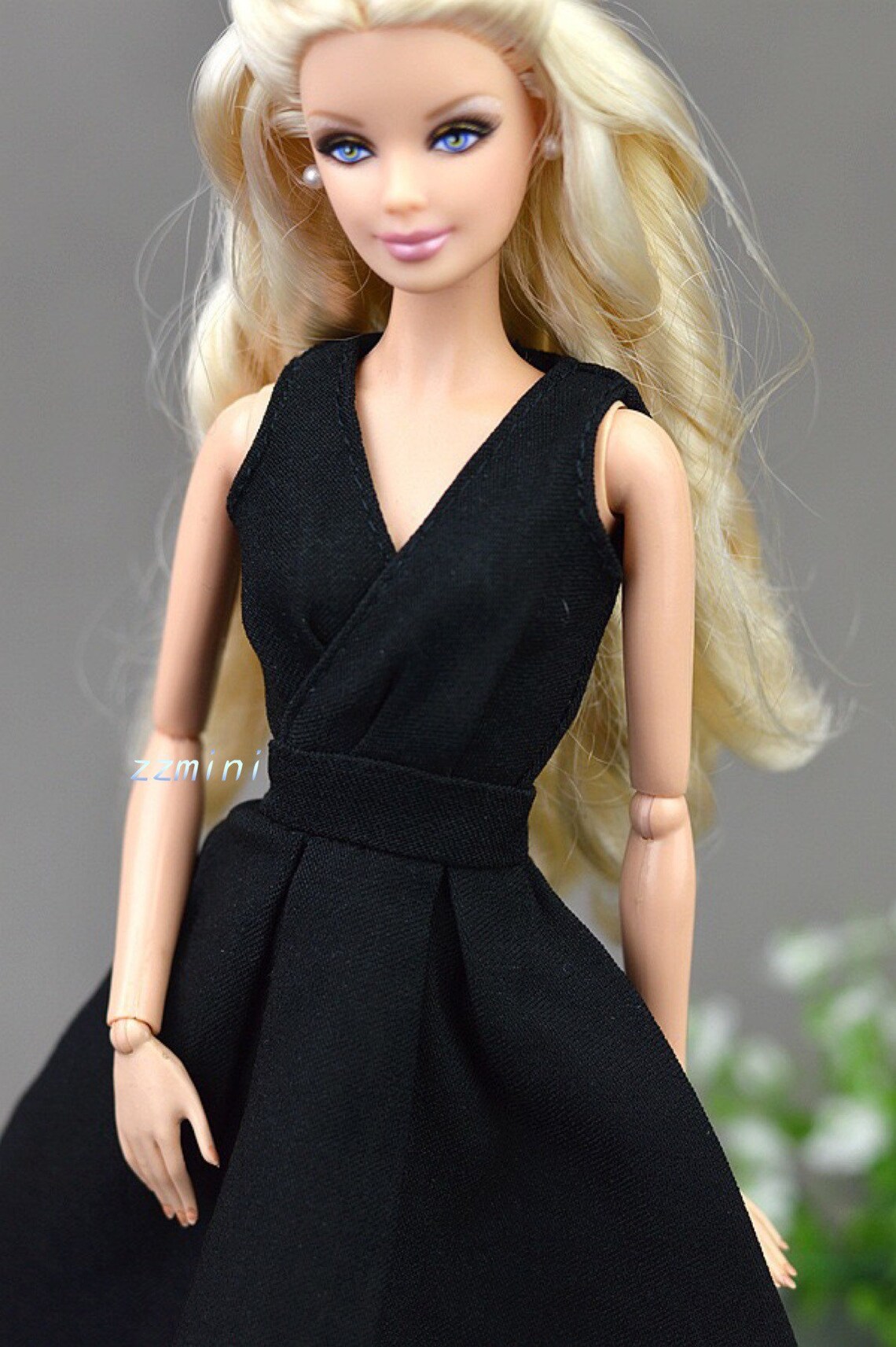 Fashion Doll Dress Black Little Classical Evening Dress - Etsy