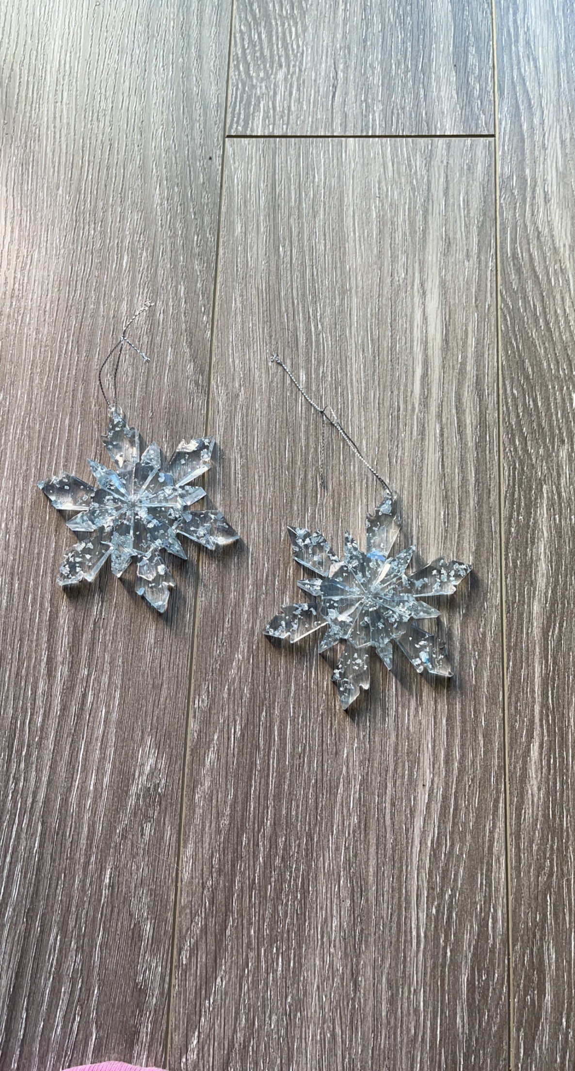 8 Blue Flake Snowflake Resin Christmas Ornaments - Etsy