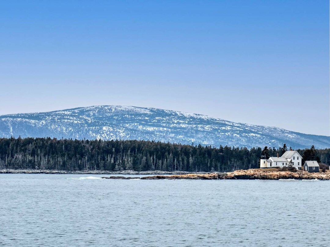 Winter Harbor Light on Mark Island in Maine - Etsy