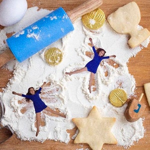Hanukkah Digital Backdrop Photography Flour Snow Angel - Etsy