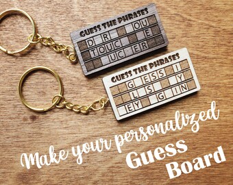 Guess Keychain - Etsy