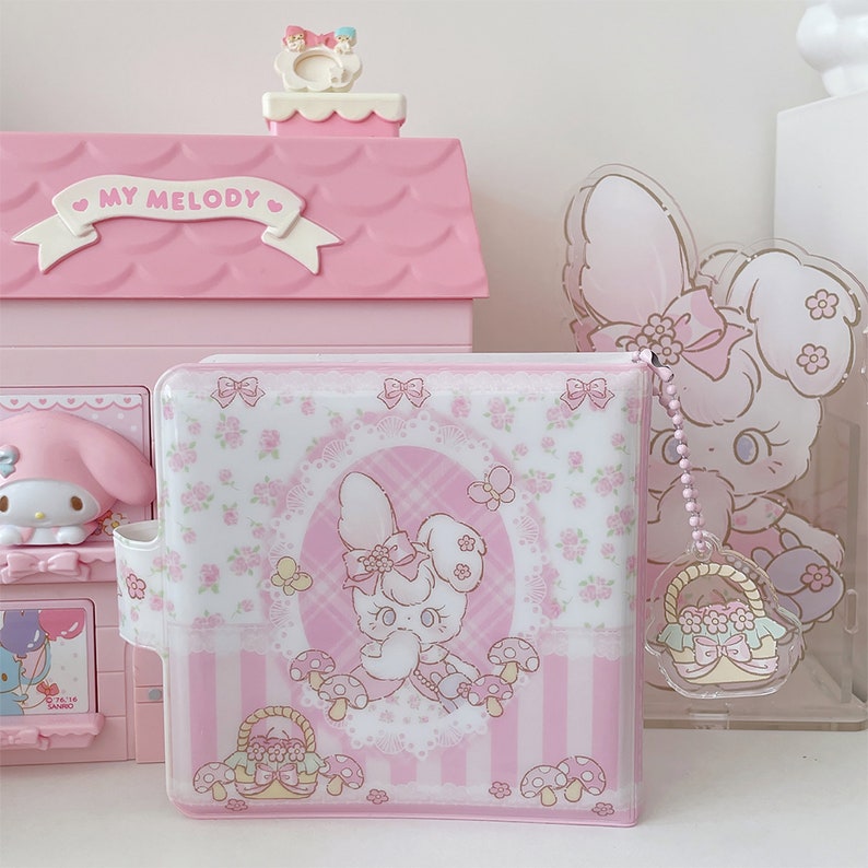 Kawaii Pink Bunny Photo Albums Cute Cartoon Hollow Heart - Etsy