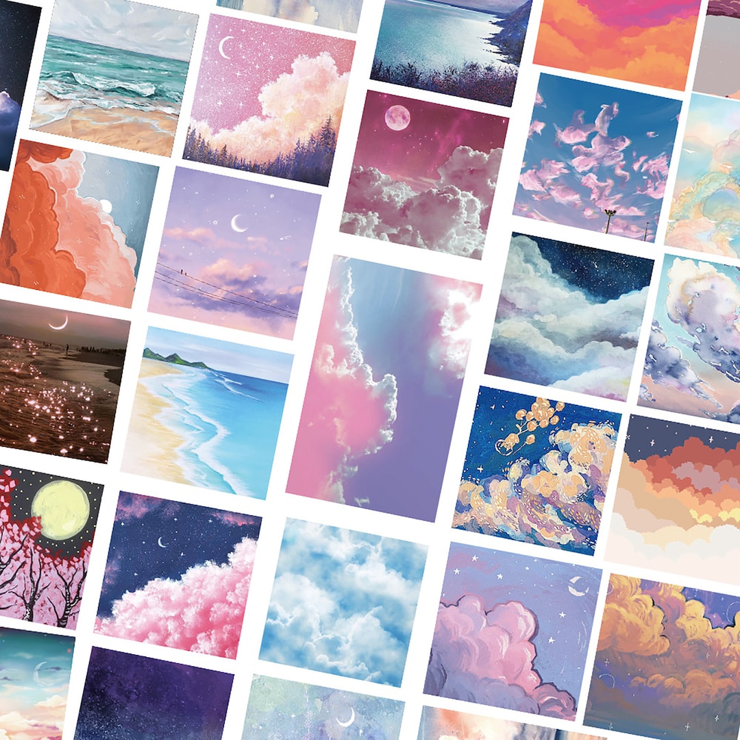 50 Landscape Oil Painting Stickers Natural Romantic Scenery - Etsy