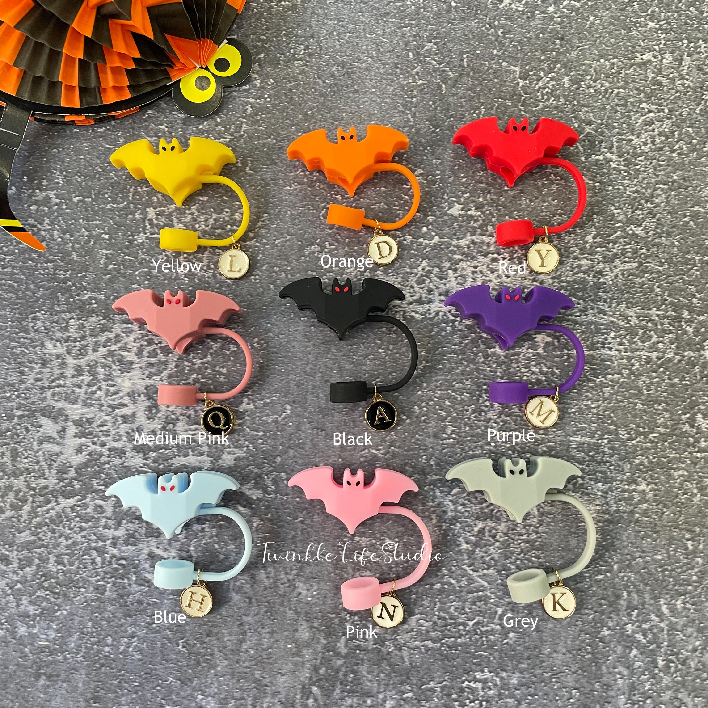 Unique Fun Halloween Bat Straw Topper,silicone Bat Straw Top Cover ...