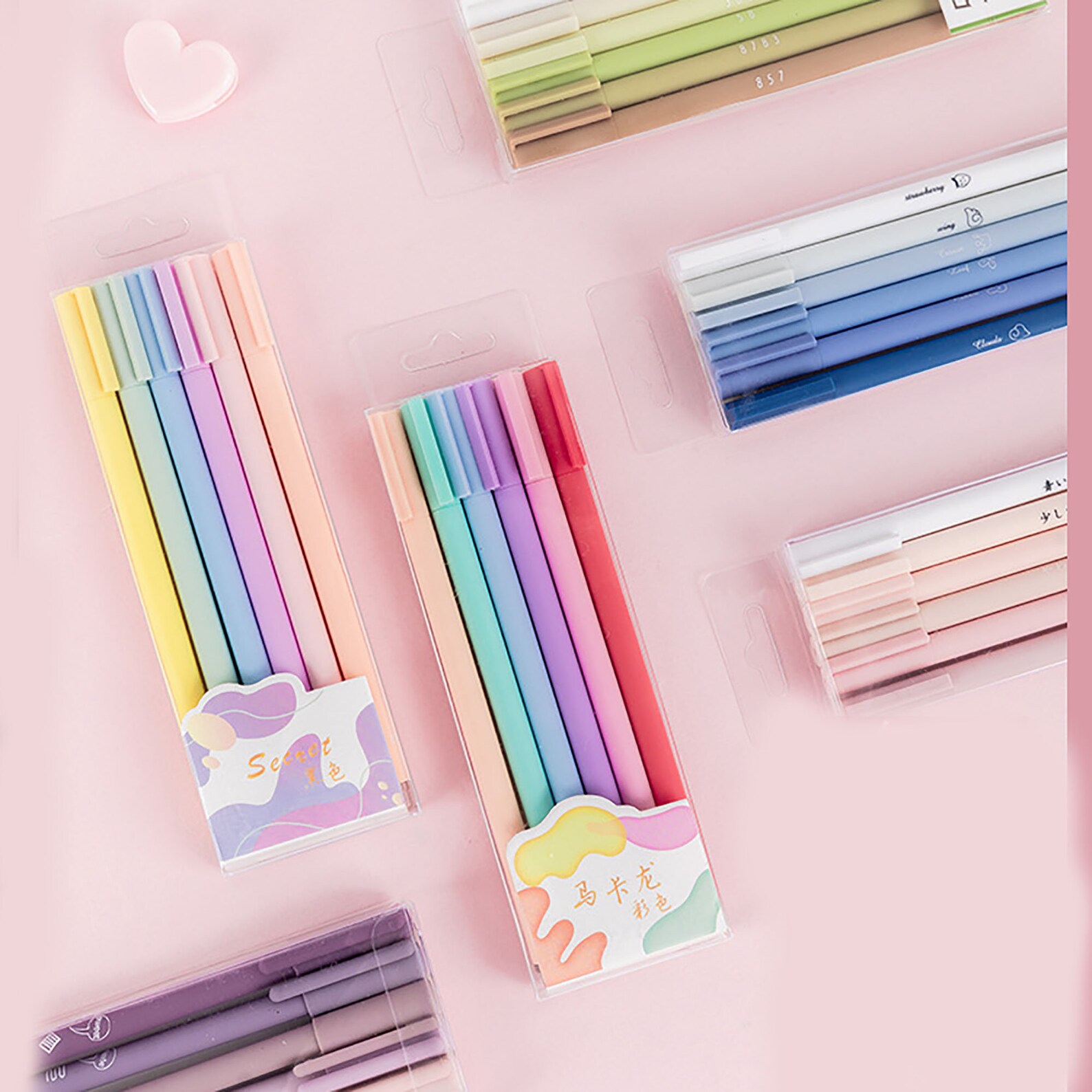 Set of 6 Gentle Gradient Gel Gel Pens Matte Signature Pens 6 | Etsy UK