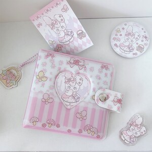 Kawaii Pink Bunny Photo Albums Cute Cartoon Hollow Heart - Etsy