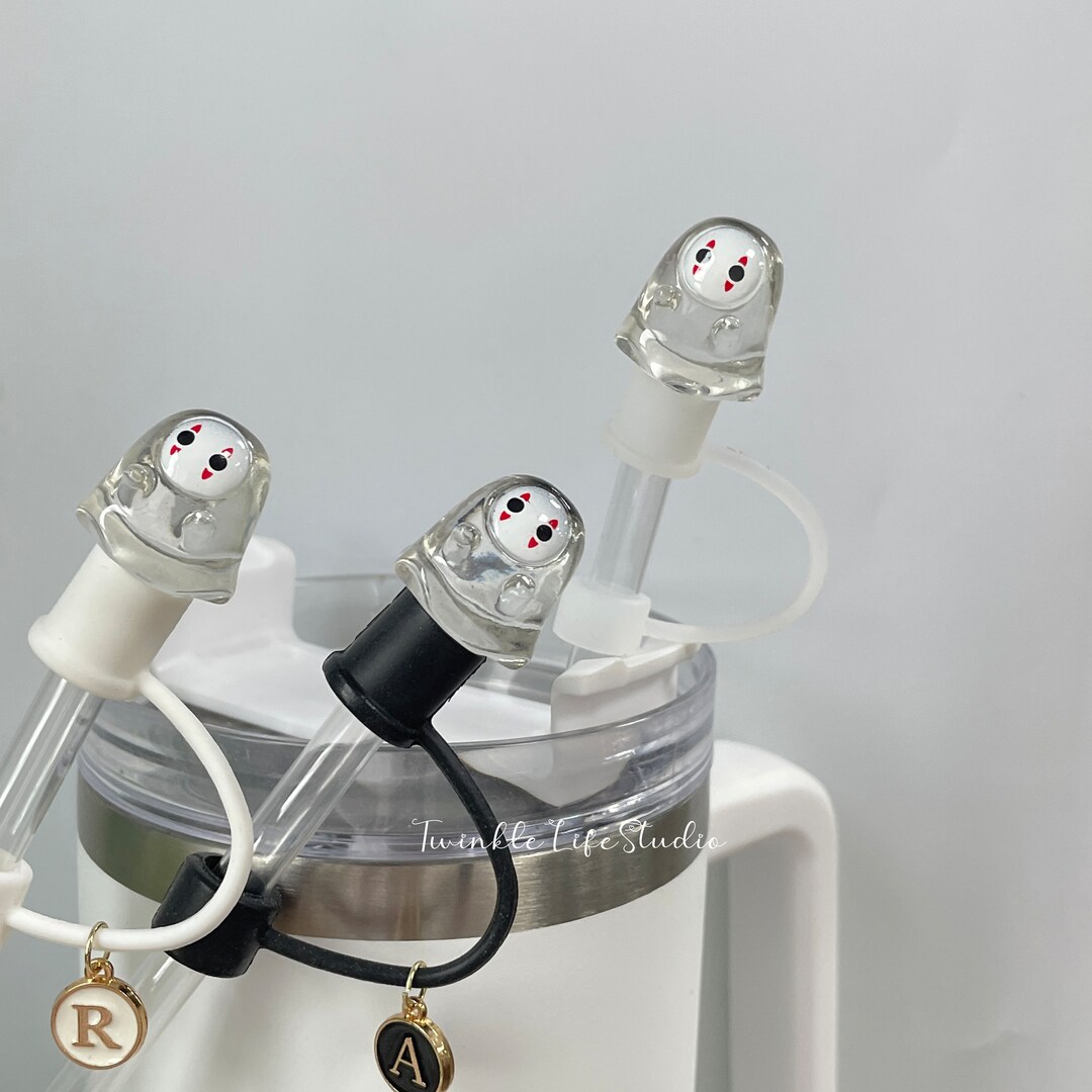 Unique Kawaii Ghost Straw Topper,adorable Little Ghost Straw Cap ...