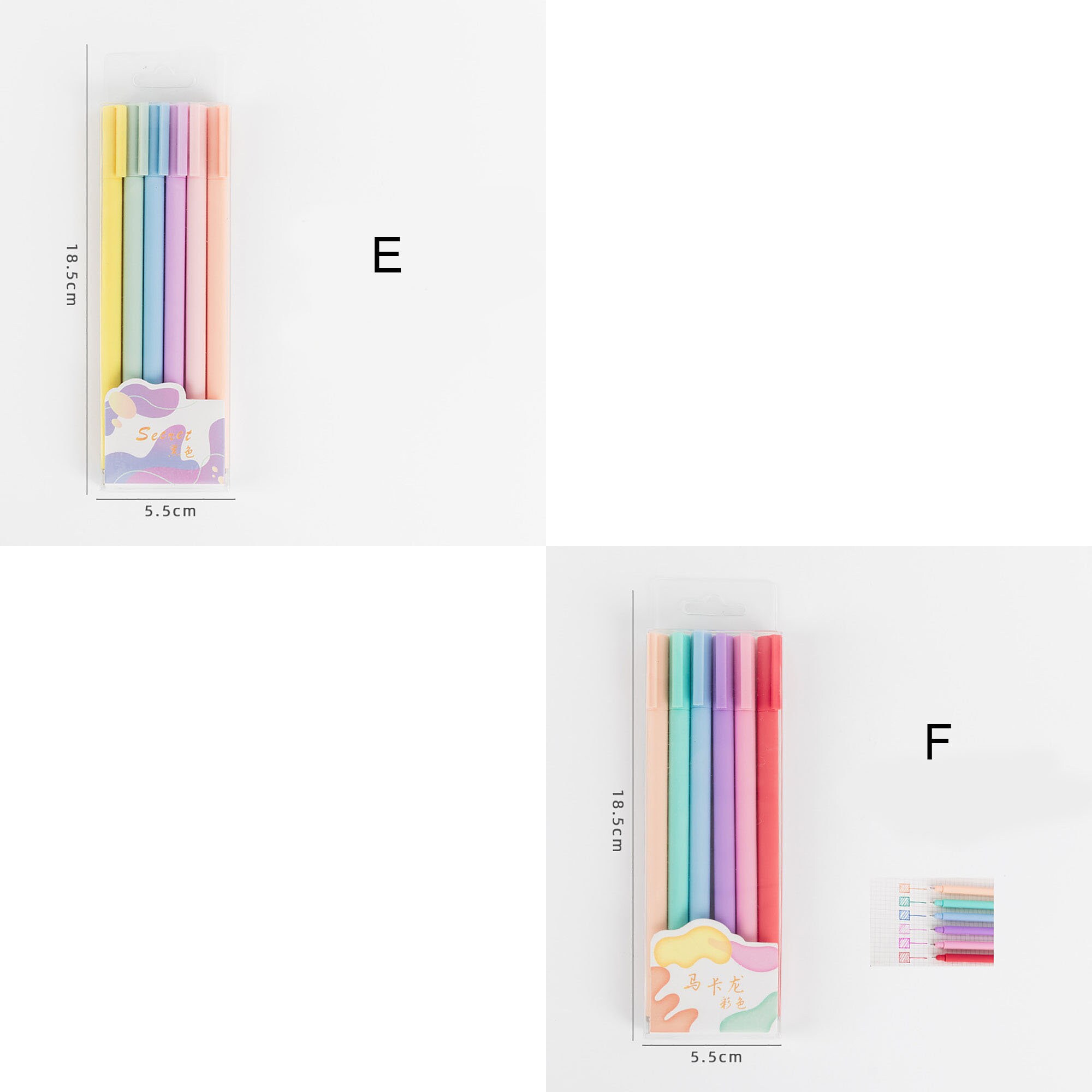 Set of 6 Gentle Gradient Gel Gel Pens Matte Signature Pens 6 | Etsy UK