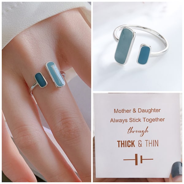 Adjustable Mother Daughter Rings - Etsy