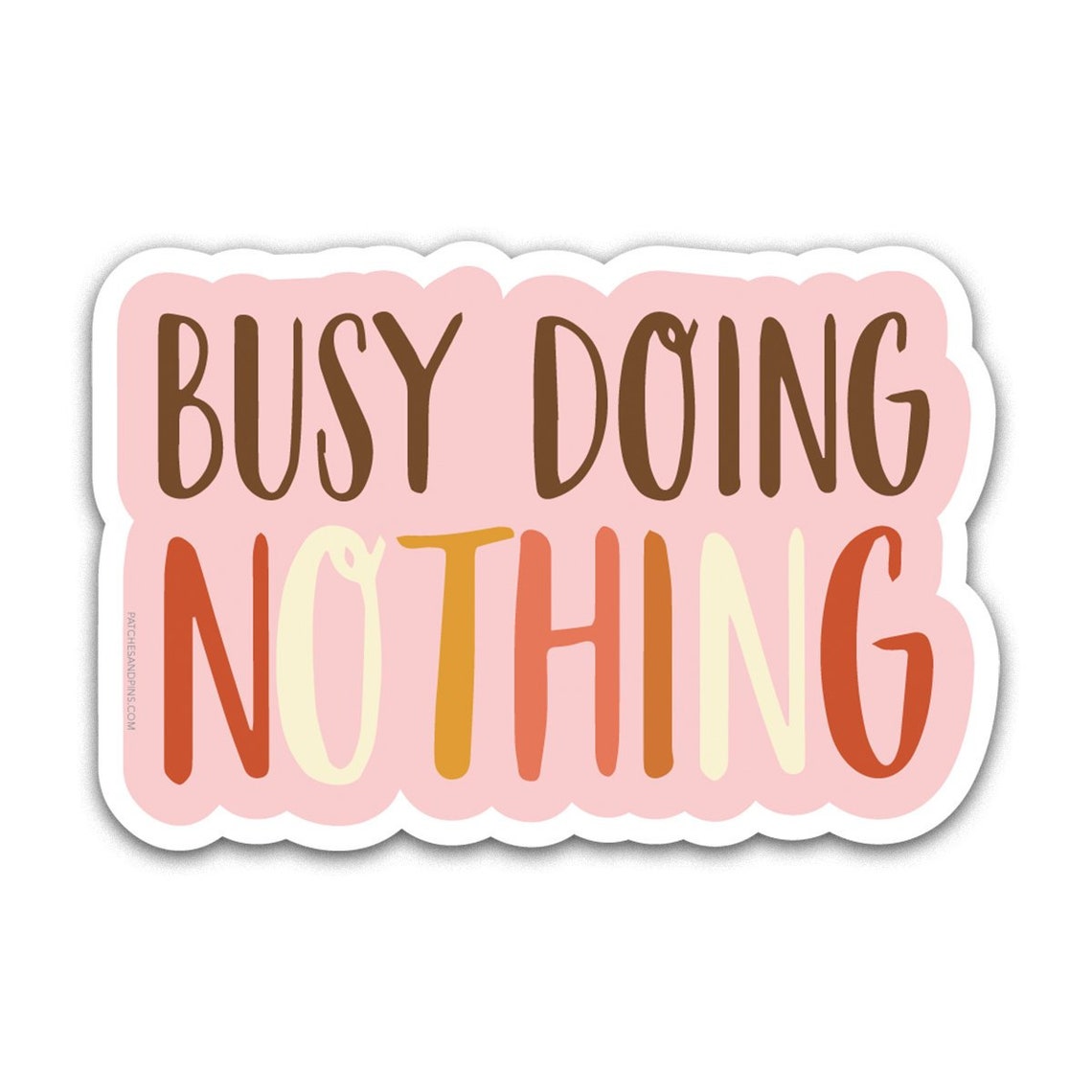 Busy Doing Nothing Sticker Waterproof Sticker Decorative - Etsy