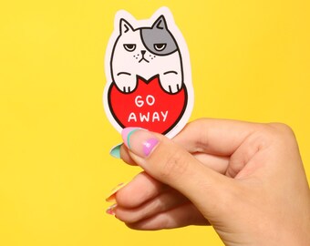 Go Away Sticker - Etsy