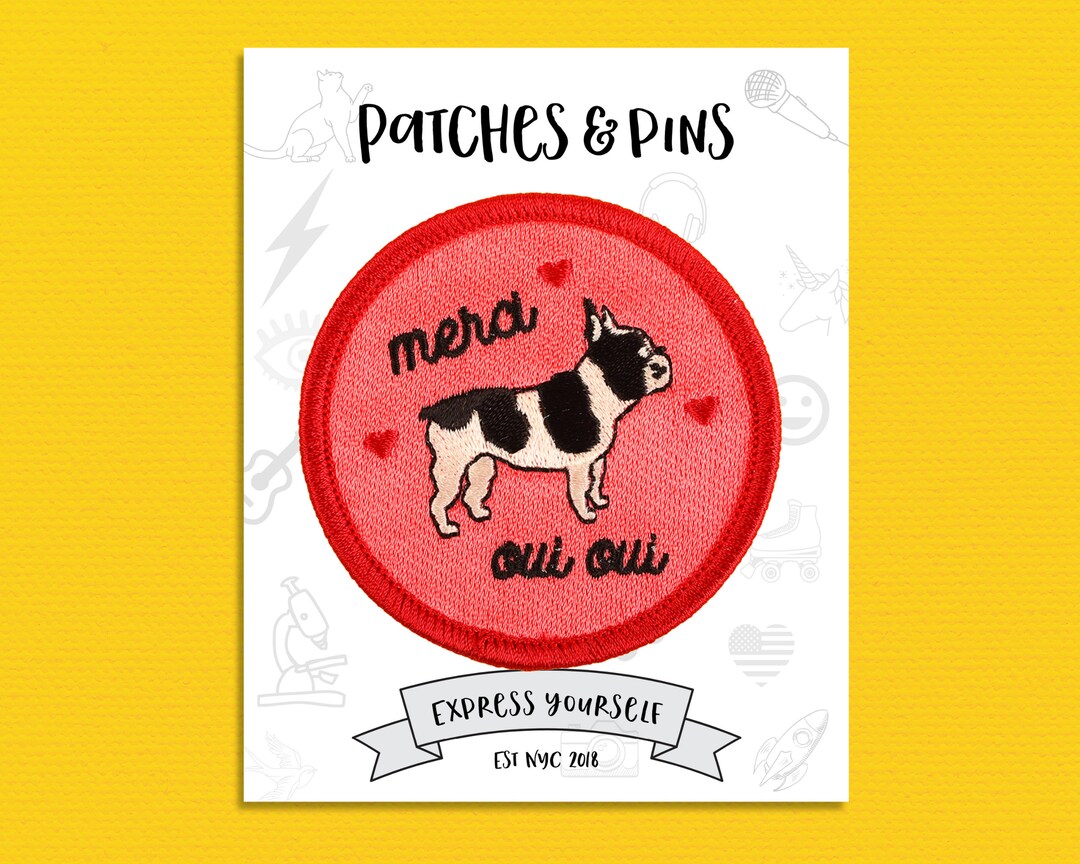 Frenchie Patch Patches With Dogs Patches for Jackets - Etsy