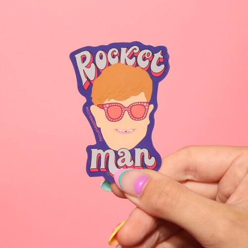 Weird and Wonderful Glasses Elton John Glasses Sticker - Etsy