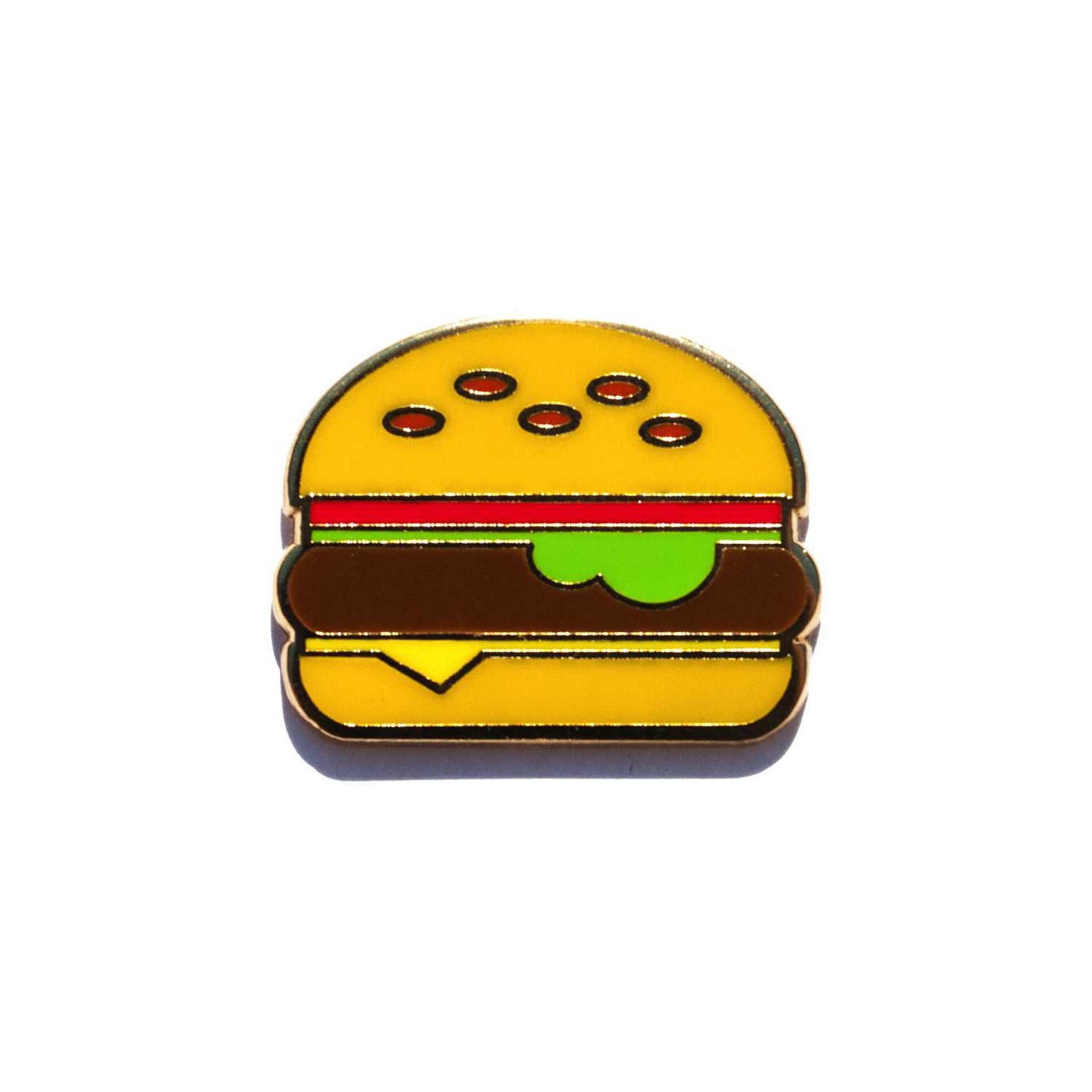 Burger Enamel Pin Lapel Pin Hard Enamel Pin Face Mask Pin - Etsy