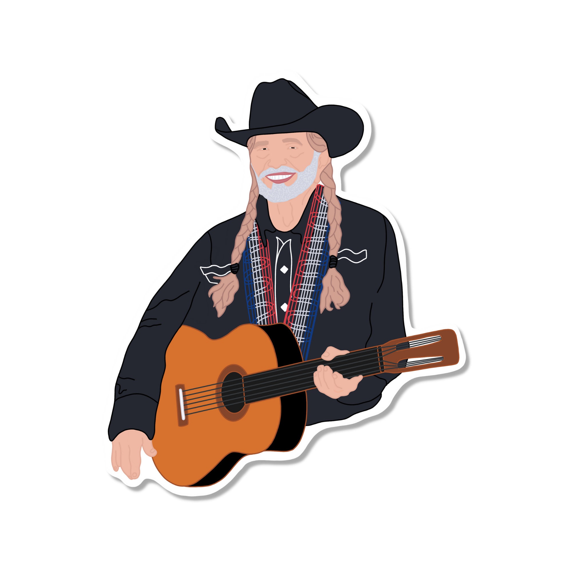 Willie Nelson Sticker - Etsy
