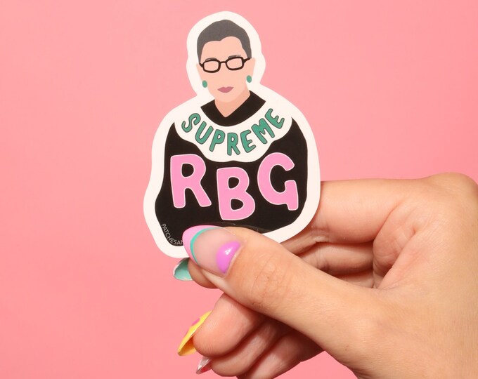Influential Women Sticker Pack, Ruth Bader Ginsburg, Feminist Sticker ...