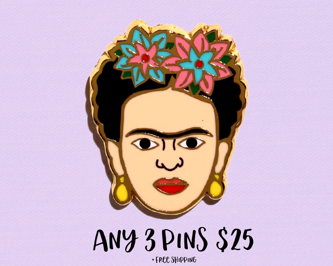 Frida Enamel Pin Backpack Pin Lapel Pin Pins and Patches - Etsy
