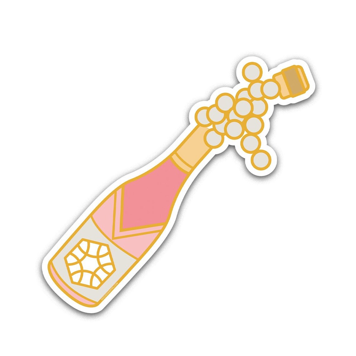 Champagne Sticker Waterproof Sticker Decorative Sticker - Etsy