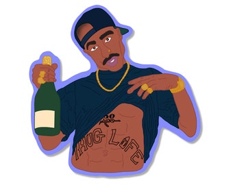 TUPAC STICKER 2pac Decal - Etsy