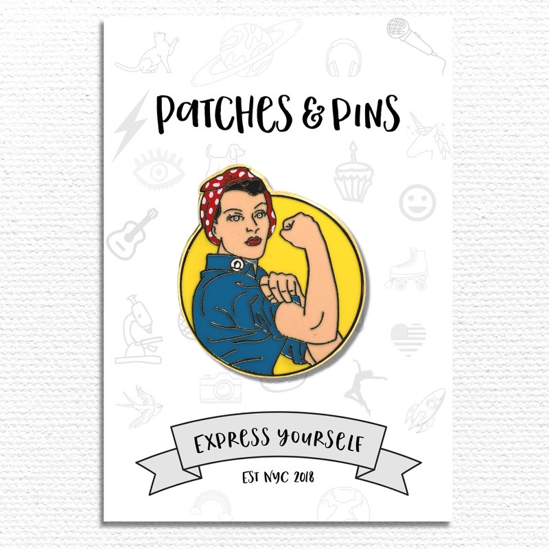 Rosie the Riveter Pin - Etsy