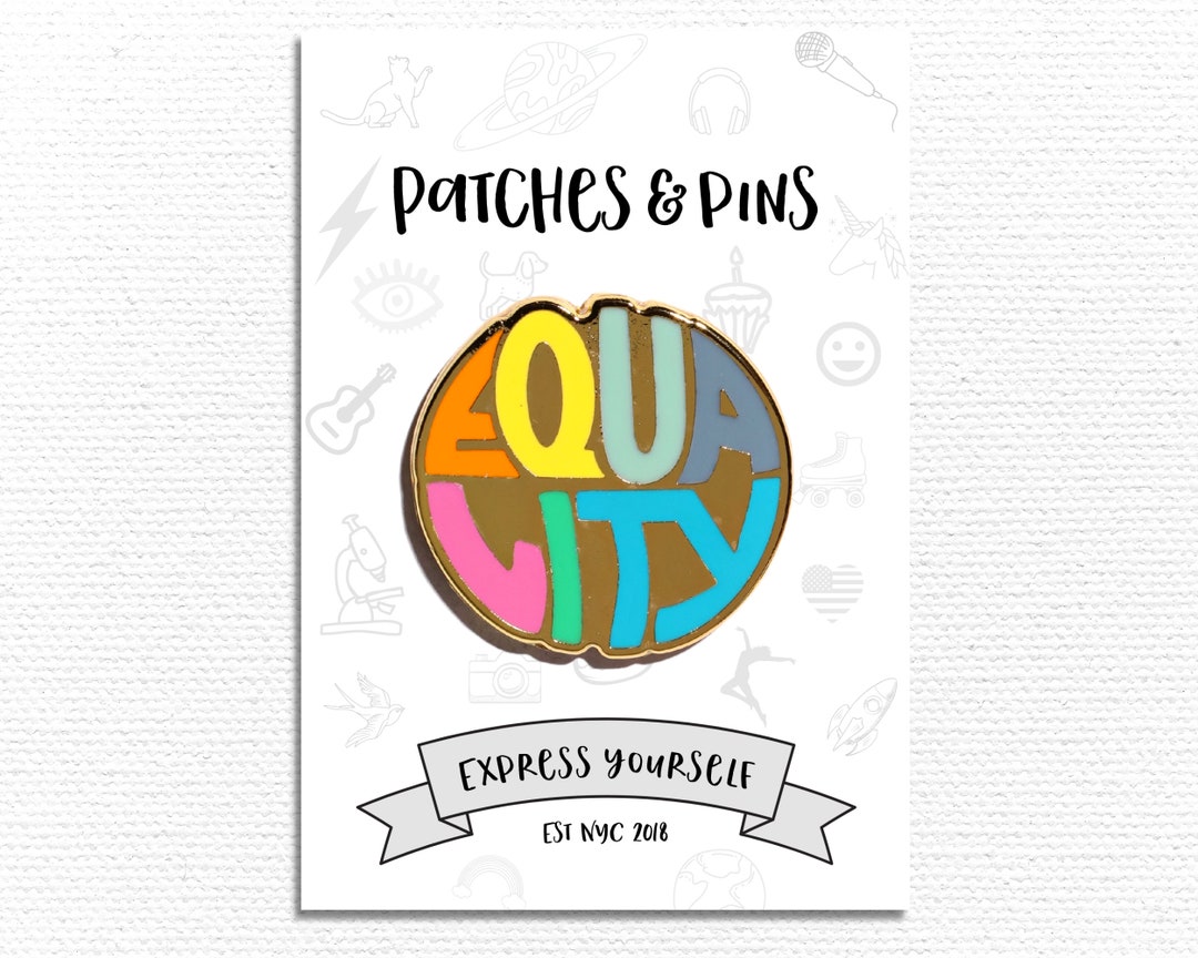 Equality Enamel Pin, Christmas Gift, Lapel Pin, Pins and Patches, Cute ...