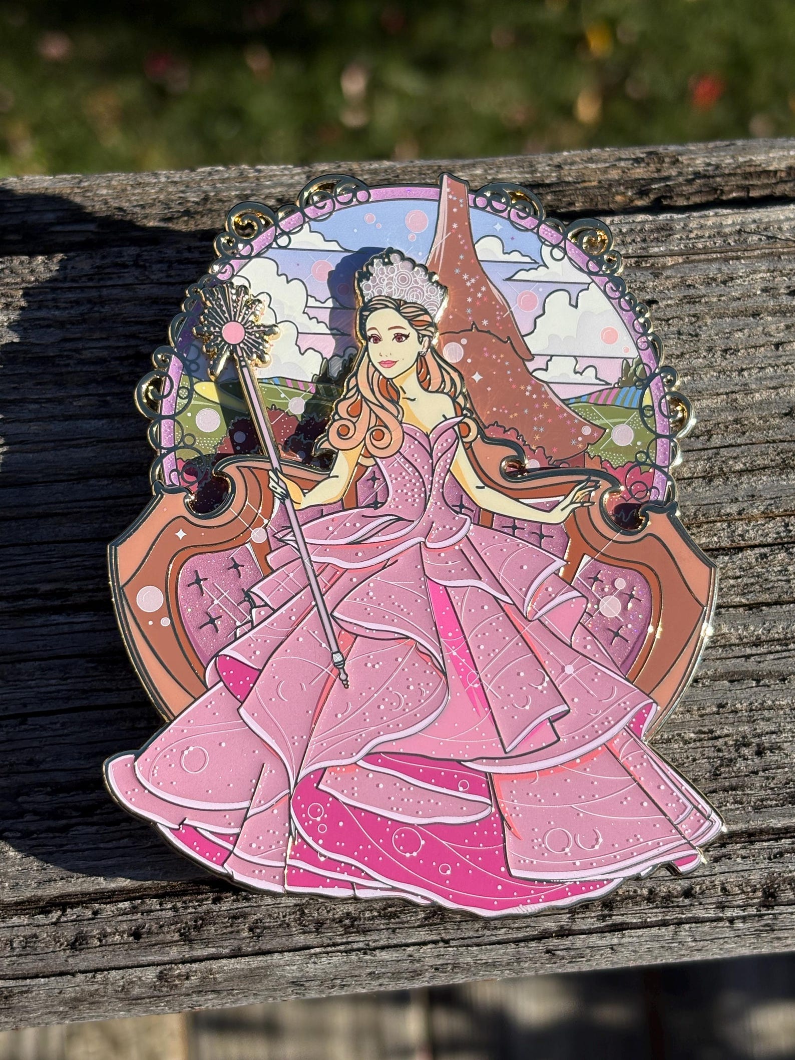 Glinda Fantasy Pin - Galinda No One Mourns the Wicked Movie Musical Pin ...