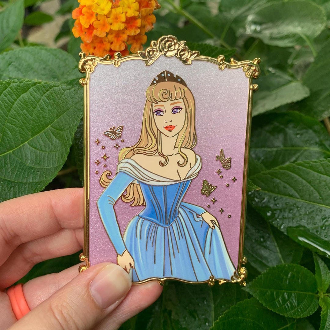 Framed Aurora - Sleeping Beauty Pin - Disney Fantasy Pin - Etsy