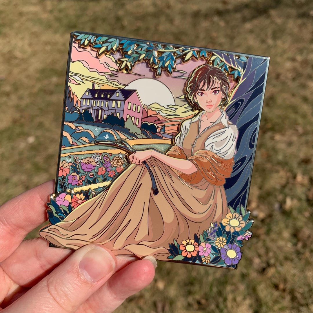 Sunset Eliza - Elizabeth Bennet - Pride and Prejudice Fantasy Pin - Etsy