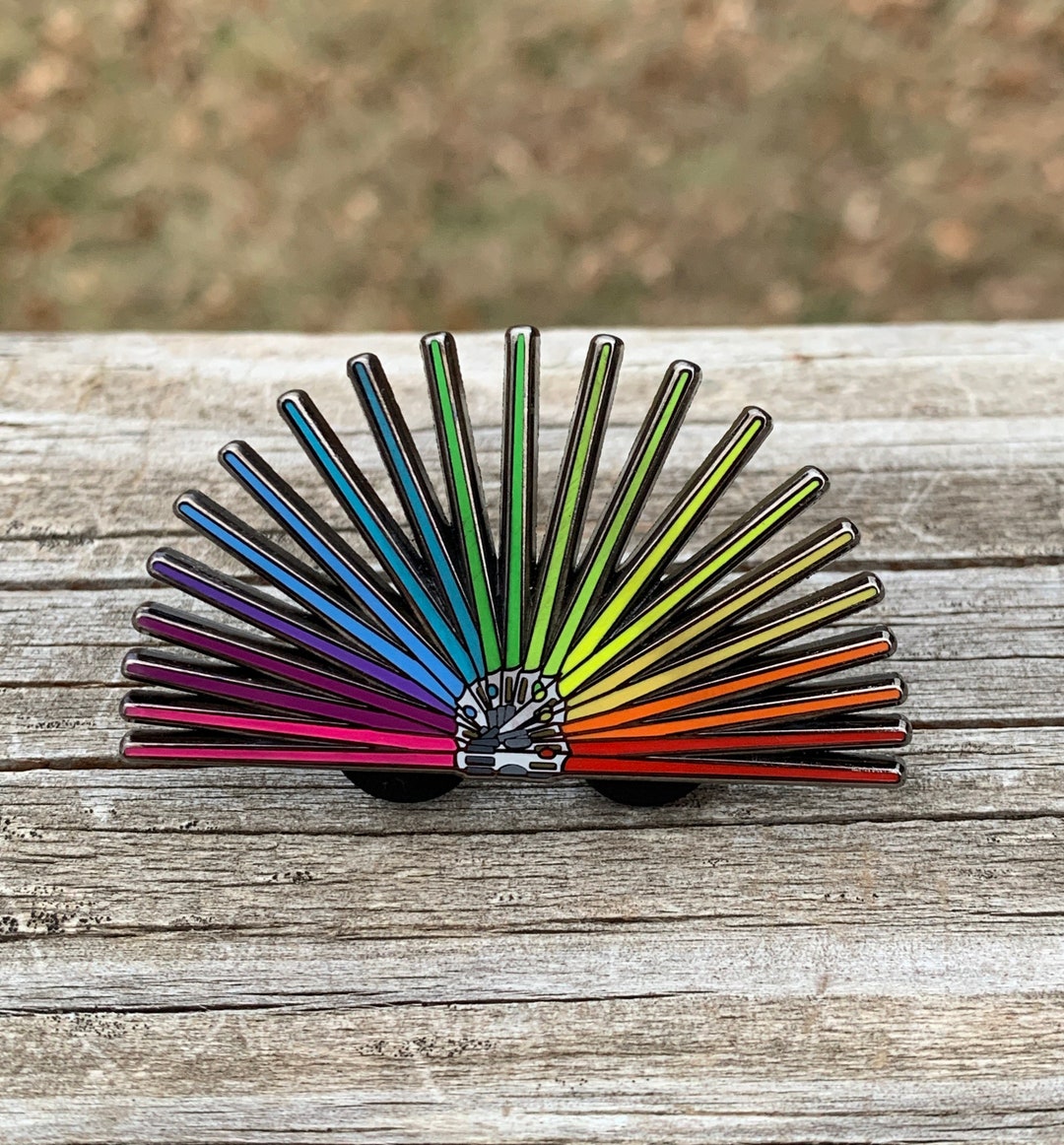 Rainbow Lightsaber Pin - Star Wars - Pride Pin - Etsy