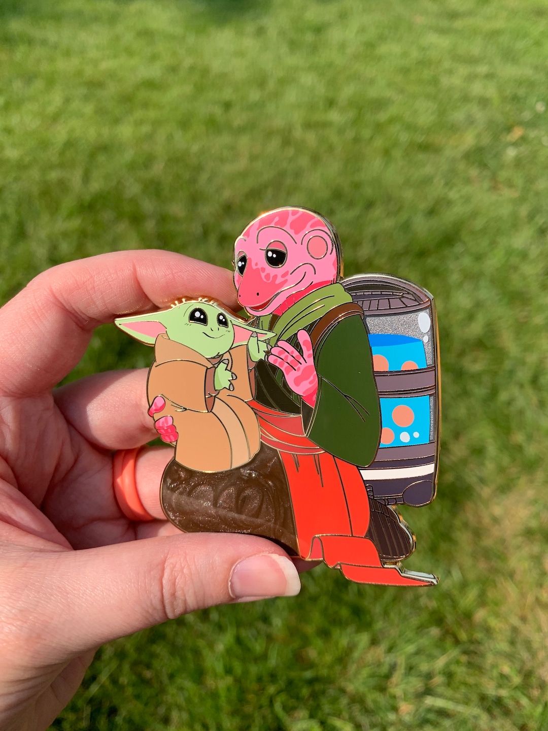Frog Lady + Grogu Pin - Star Wars Pin - Baby Yoda Mandalorian - Disney ...