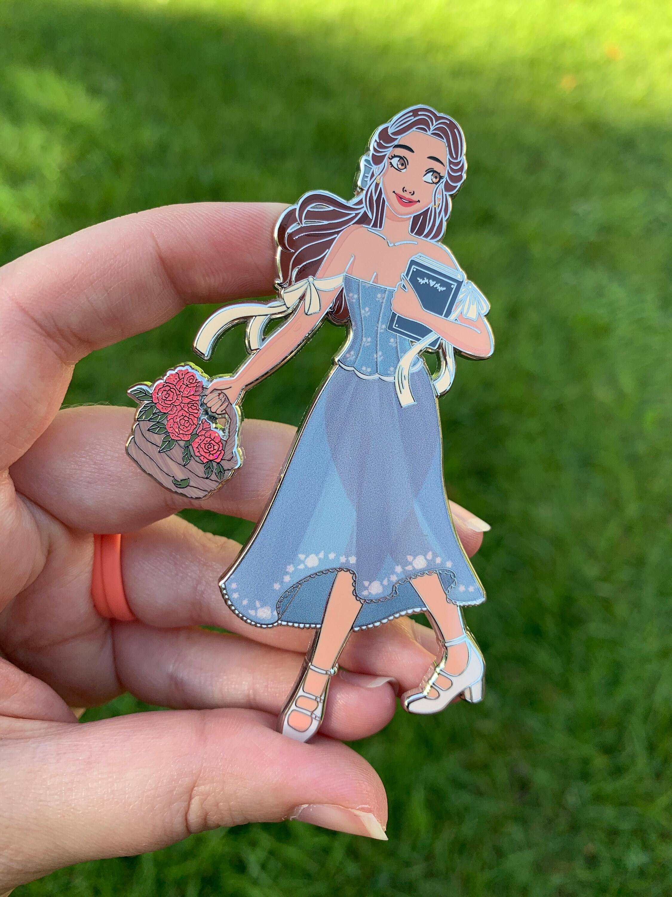 Modern Belle Pin - Beauty and the Beast Pin - Disney Fantasy Pin - Etsy