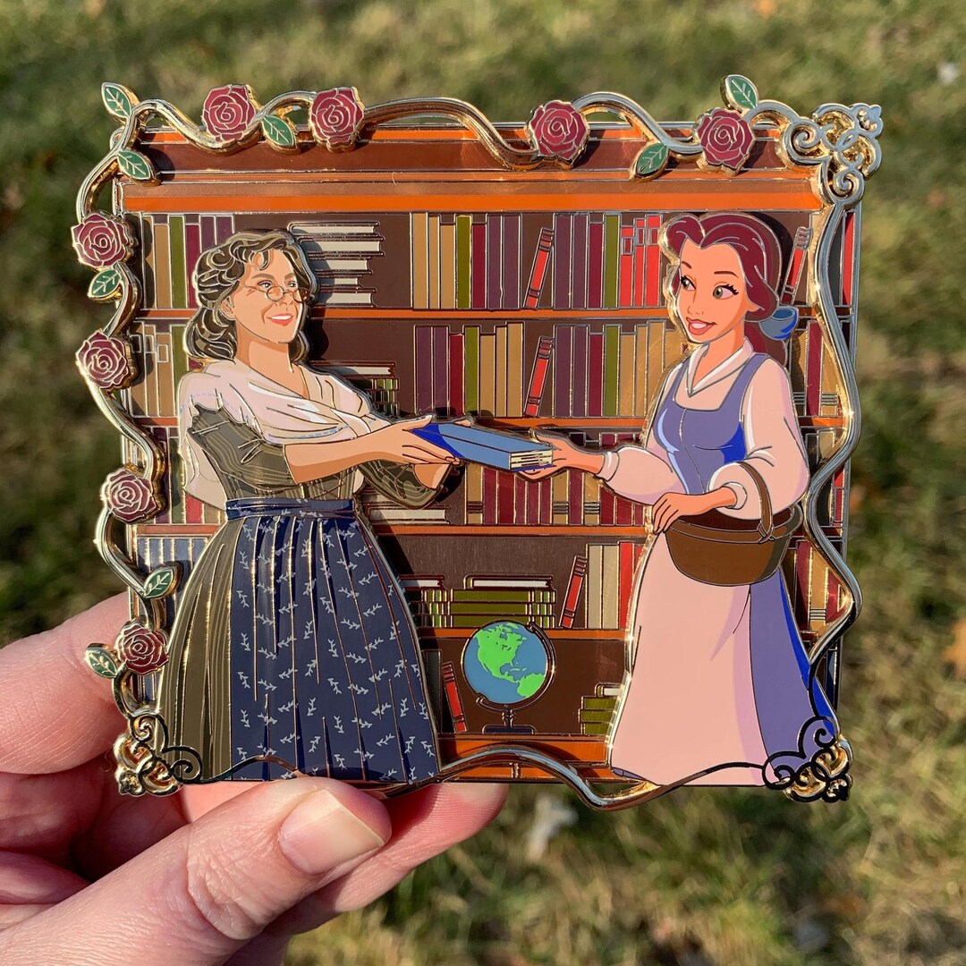 Paige O’hara and Belle Pin - Beauty and the Beast Fantasy Enamel Pin ...