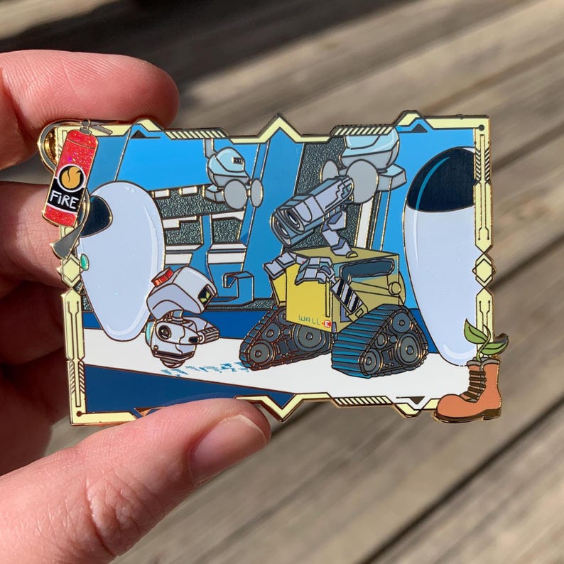 Angry MO Fantasy Pin - Pixar Wall-e Fantasy Pin - Etsy