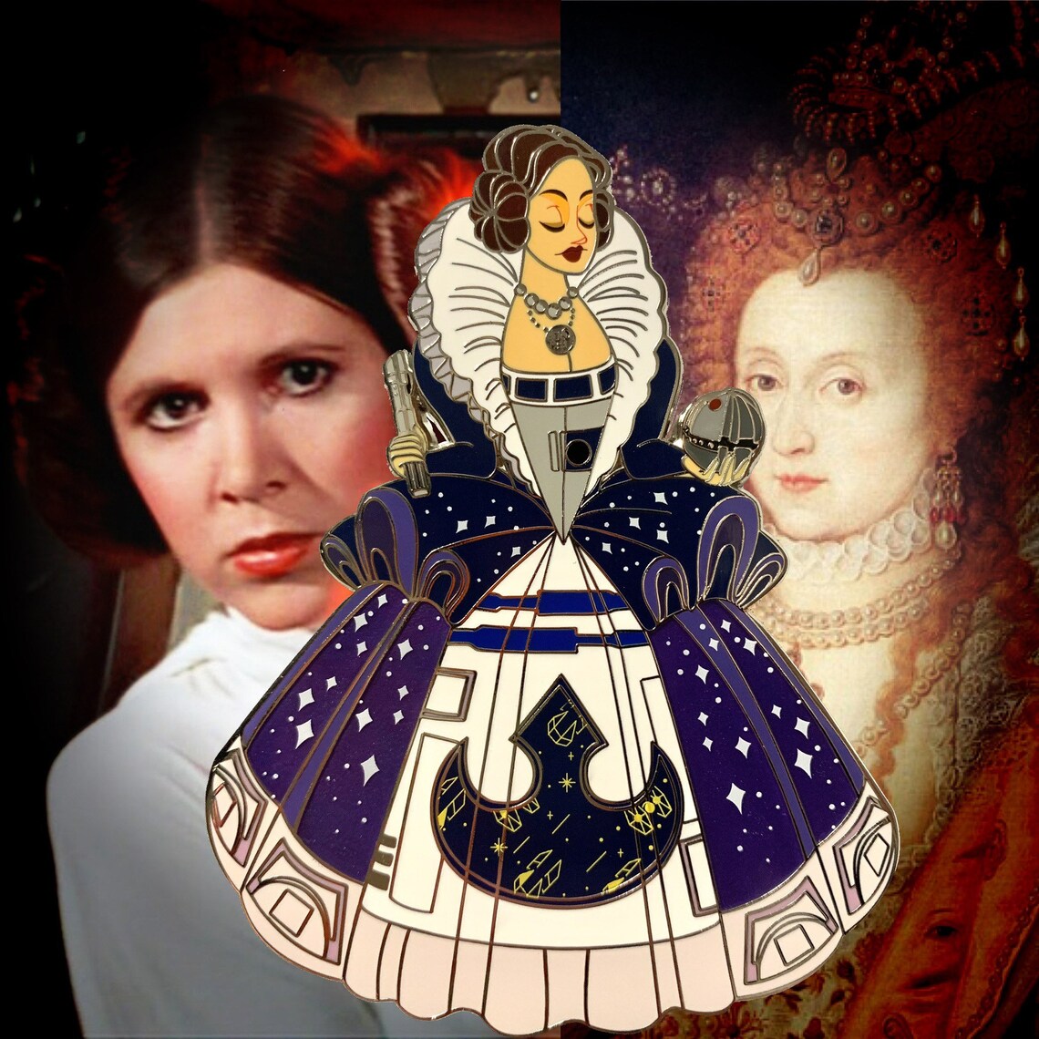 Princess Leia Elizabeth I Pin Star Wars Pin Disney - Etsy