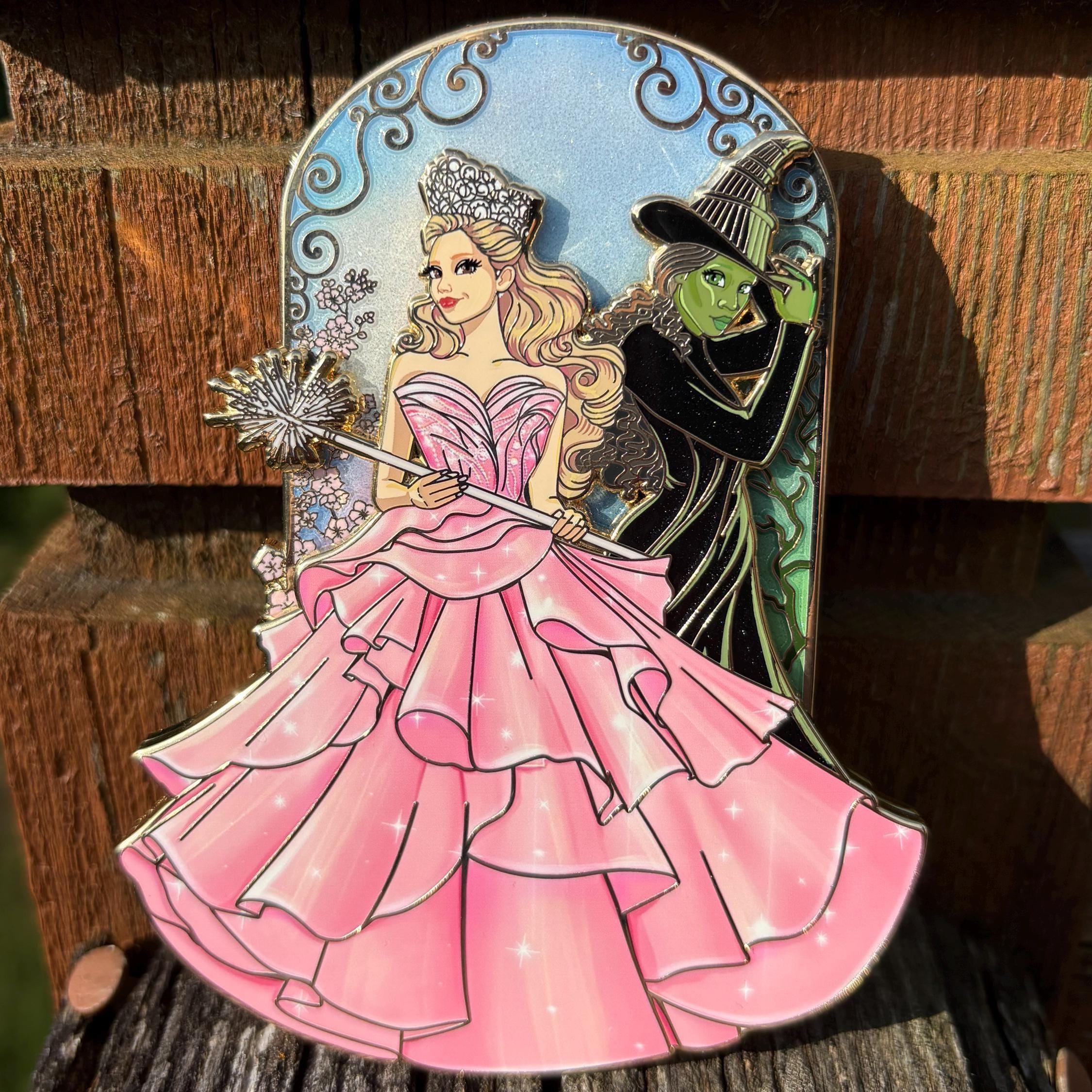 Wicked Fantasy Pin - Elphaba and Glinda Wicked Movie Musical Pin - Etsy