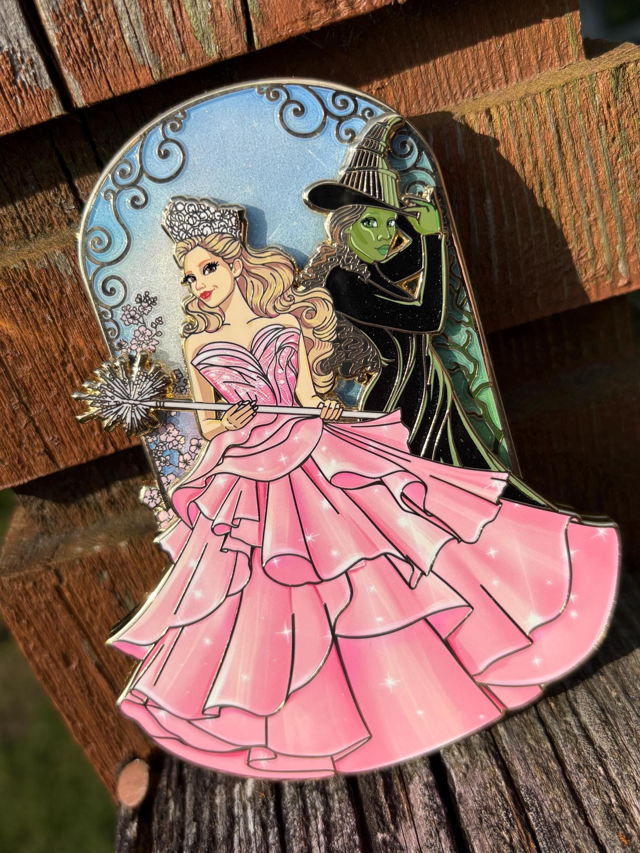 Wicked Fantasy Pin - Elphaba and Glinda Wicked Movie Musical Pin - Etsy