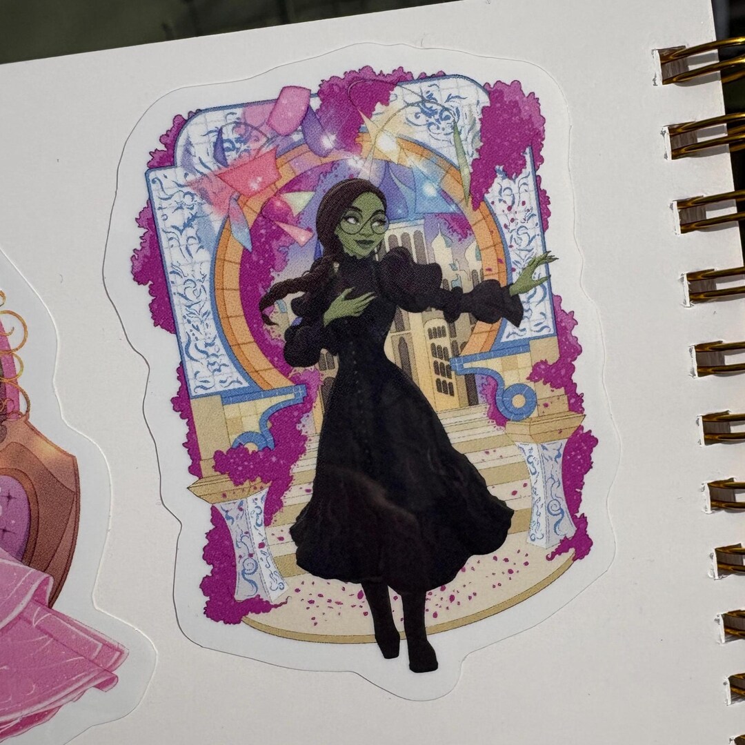 Wicked Movie Sticker With White Border - Elphaba Stickers - Elphie ...