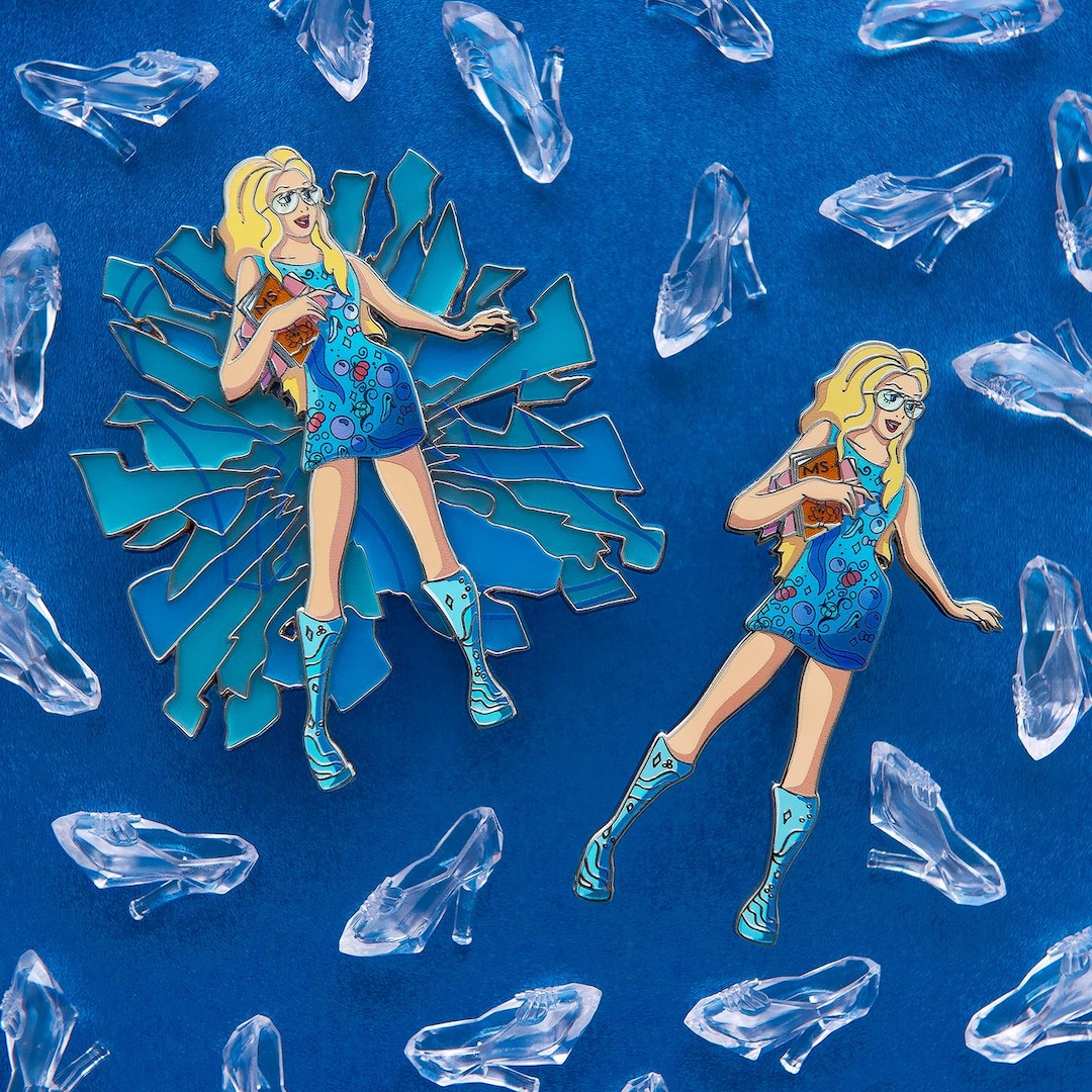 Cinderella + Gloria Pin - Feminist Cinderella - Broken Glass Ceiling ...