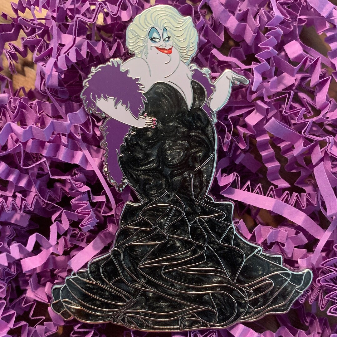 Pearl Shimmer Ursula Drag Pin for Charity Disney Fantasy Pin the Little Mermaid Pin - Etsy