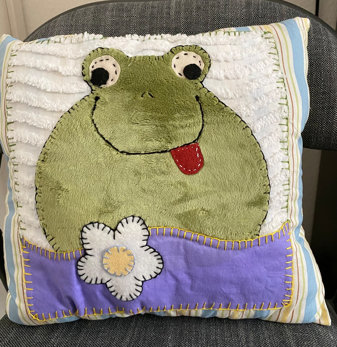 Cute Frog Accent Pillow - Etsy