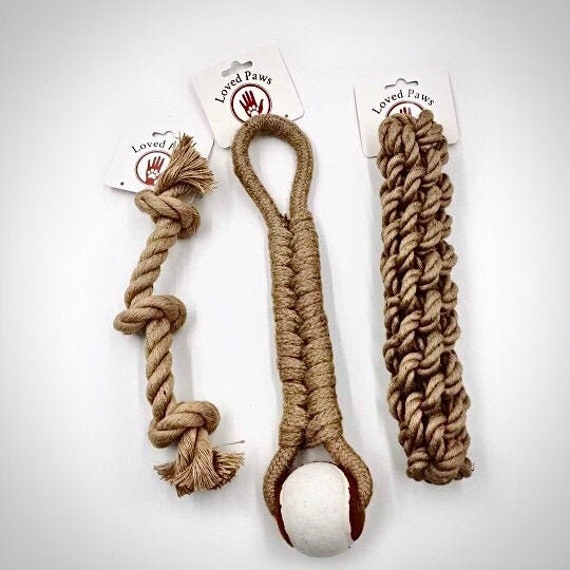 SUSTAINABLE Biodegradable Hemp 3 Toy Pack Handmade Dog - Etsy