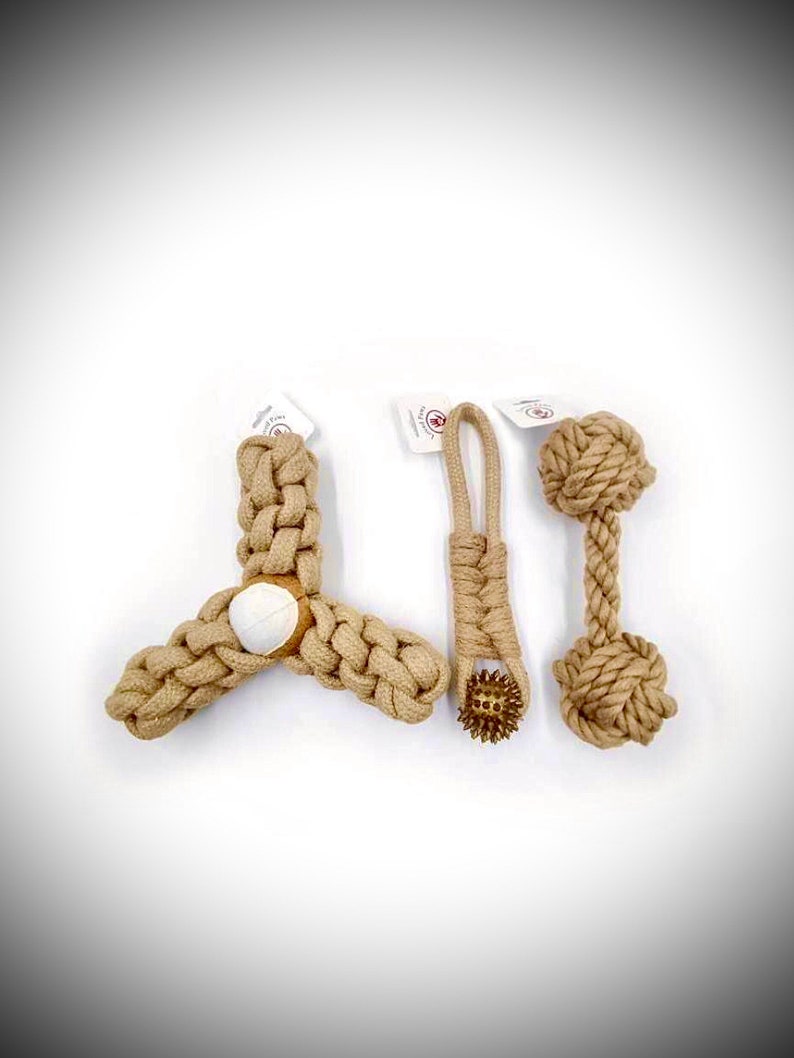 SUSTAINABLE Biodegradable Hemp 3 Toy Pack Handmade Dog - Etsy