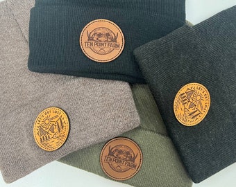 Personalized Dog Beanies, Custom Personalized Beanie Hats With Leather ...