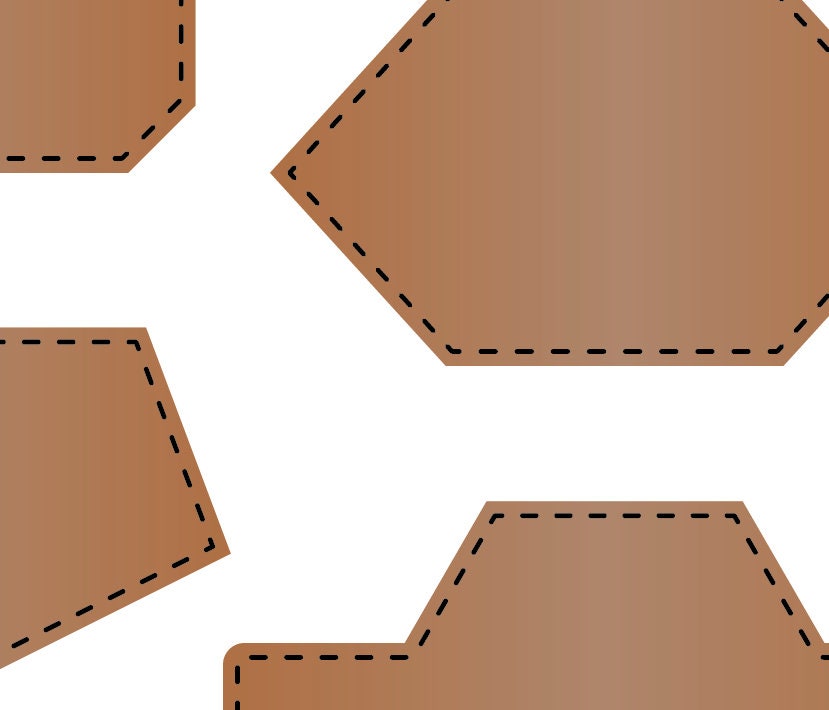 24 Digital SVG Laser Faux Stitching Leather Patch File - Etsy