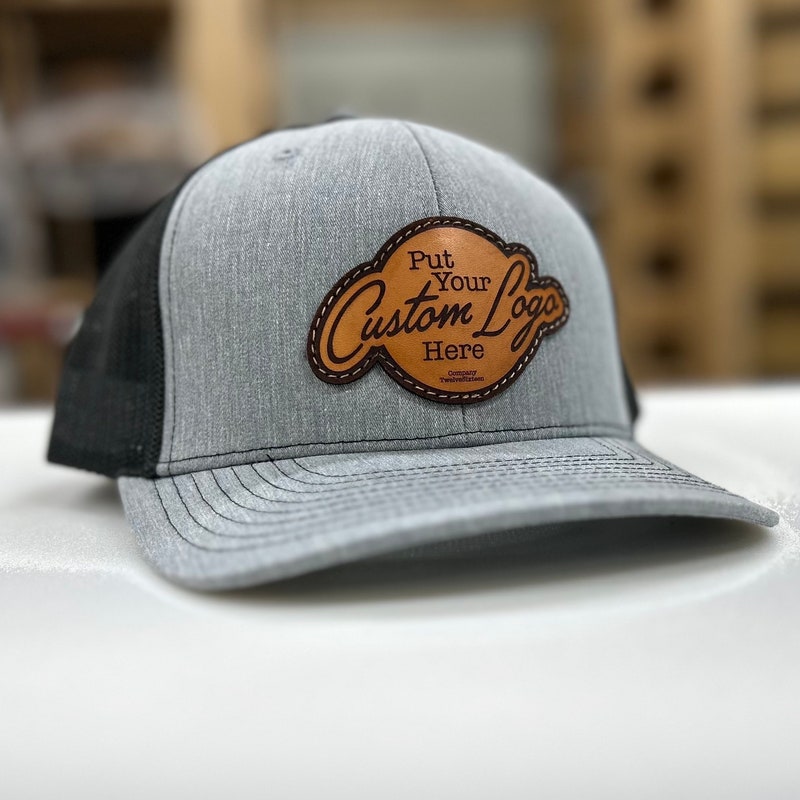 Leather Patch Hat - Etsy