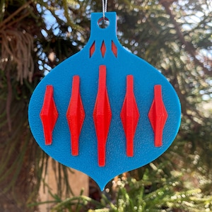 Mid Century Modern Triangles Christmas Ornament - Etsy