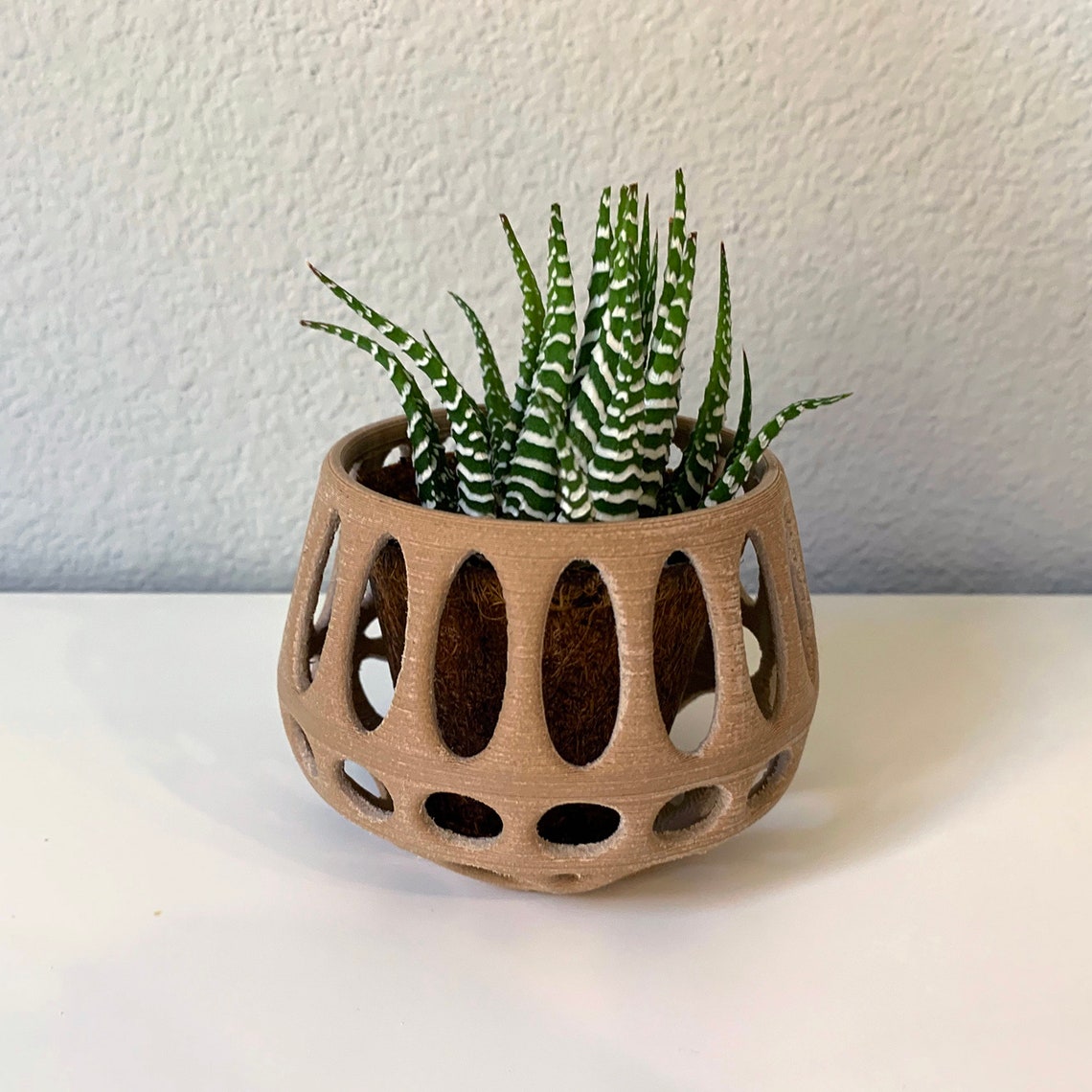3D Printed Wood Plant Pots - Set of 3 - Etsy