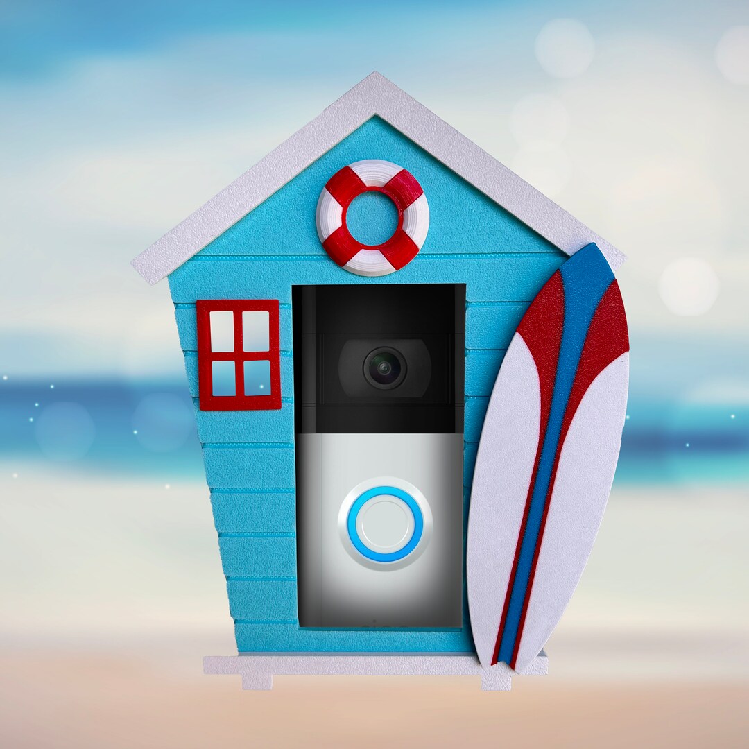 Surf Shack Stripes Faceplate for Ring Video Doorbell: Beach Decor - Etsy