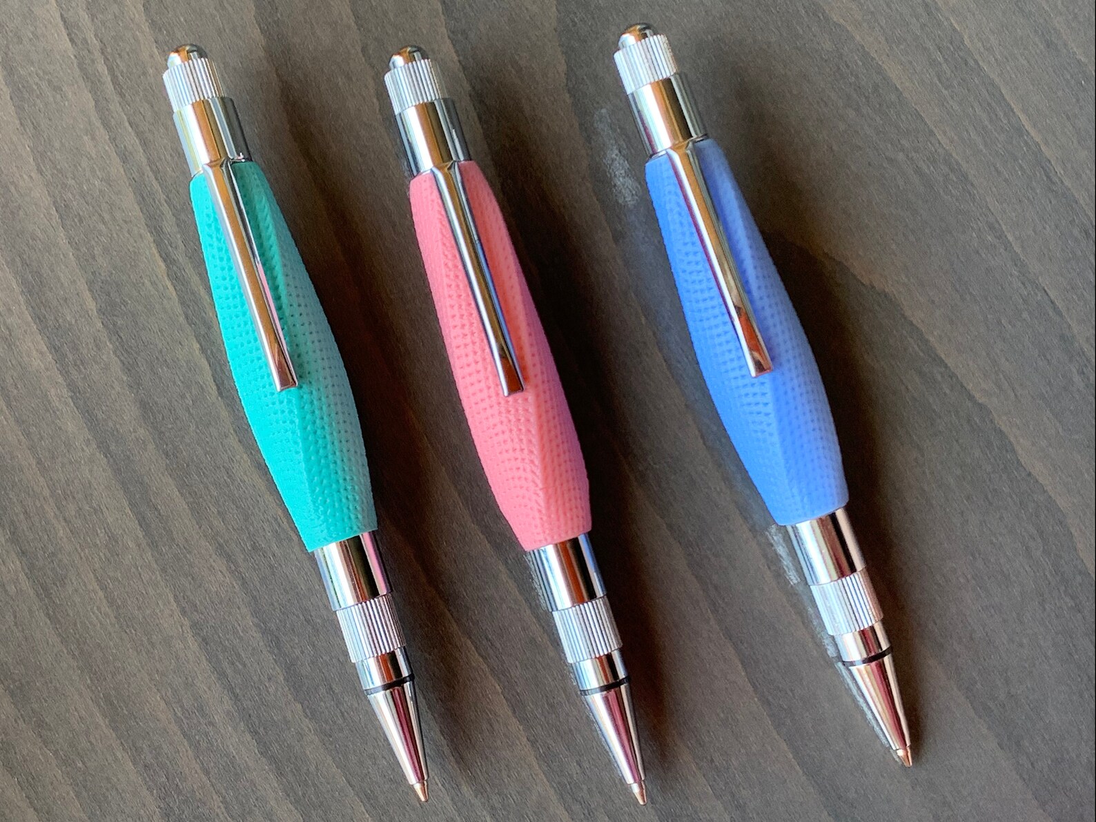 Stratus Quiet Click Ballpoint Pen Chrome Luxury Designer | Etsy