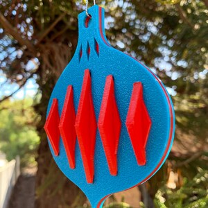 Mid Century Modern Triangles Christmas Ornament - Etsy